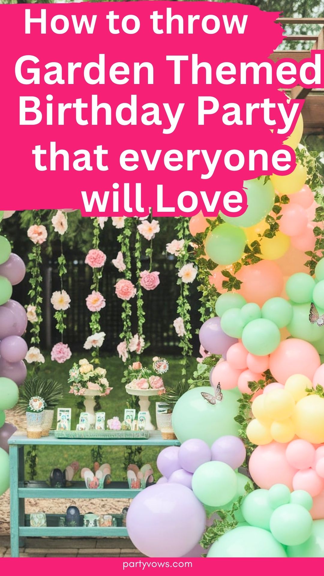 Garden Birthday Party Ideas - Party Vows