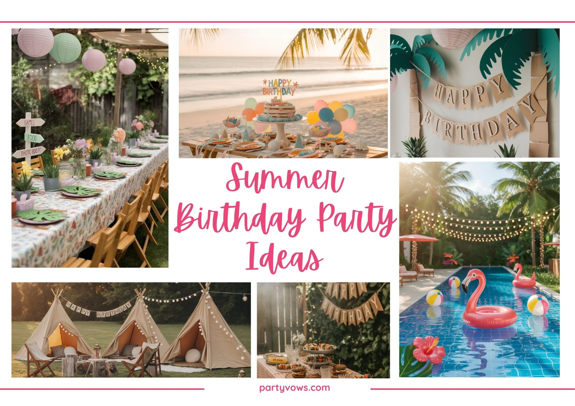 How to Throw Fun Beach Themed Birthday - Party Vows