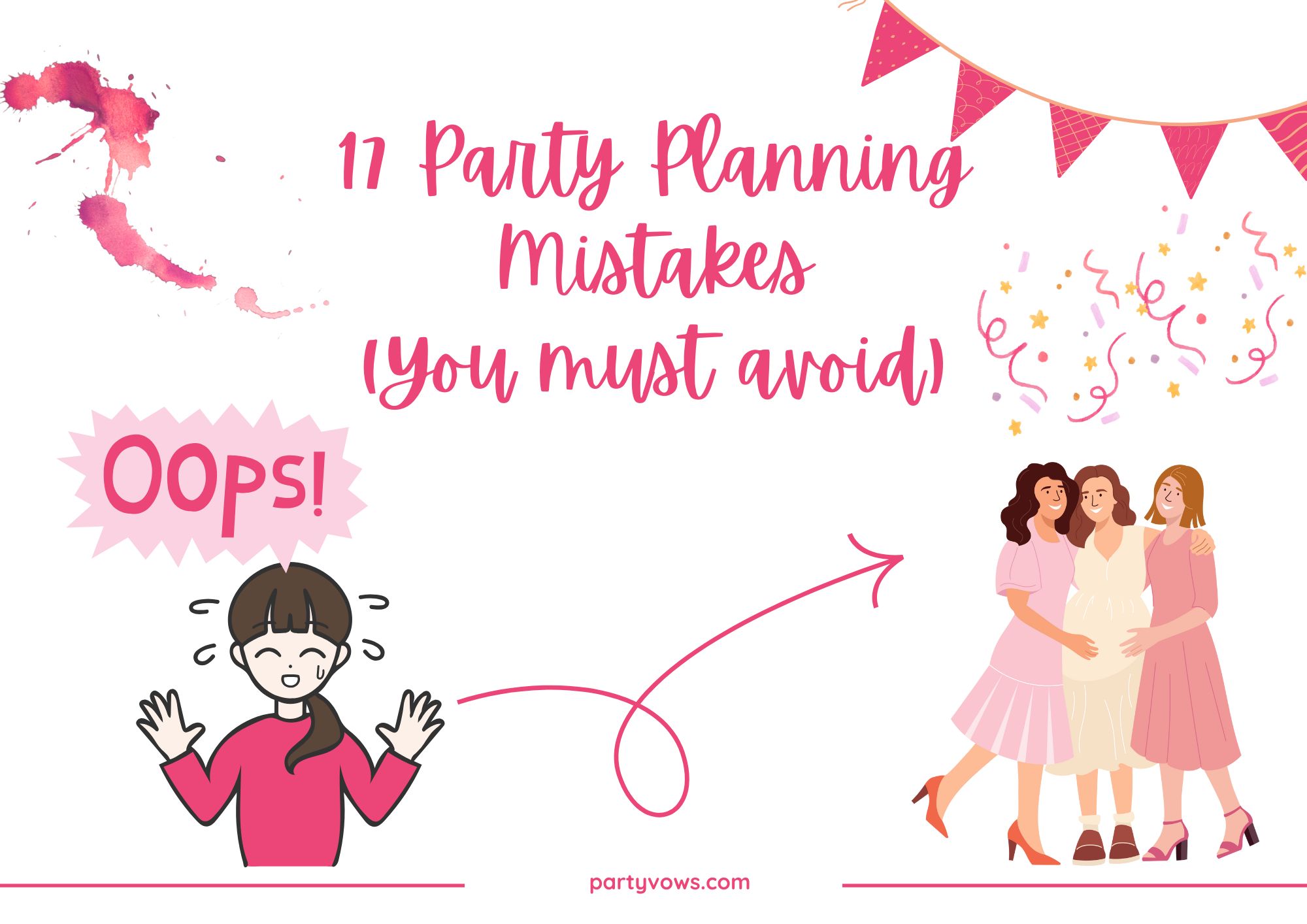 Simple Countdown Timeline to Plan Party - Party Vows